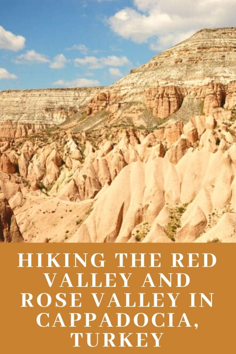 Hiking the Red Valley and Rose Valley in the heart of Cappadocia, Turkey